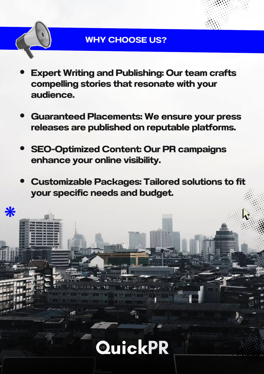 QuickPR Monthly Plans (INR) – QuickPR